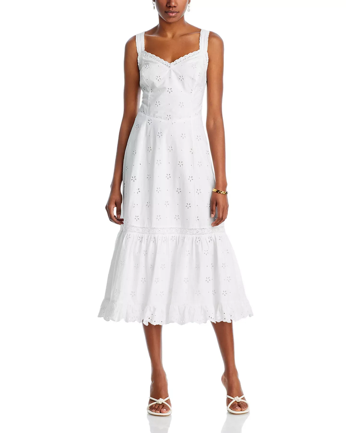 PAIGE Women's Dress Sz 4 Palla Eyelet Midi 196299395252| eBay